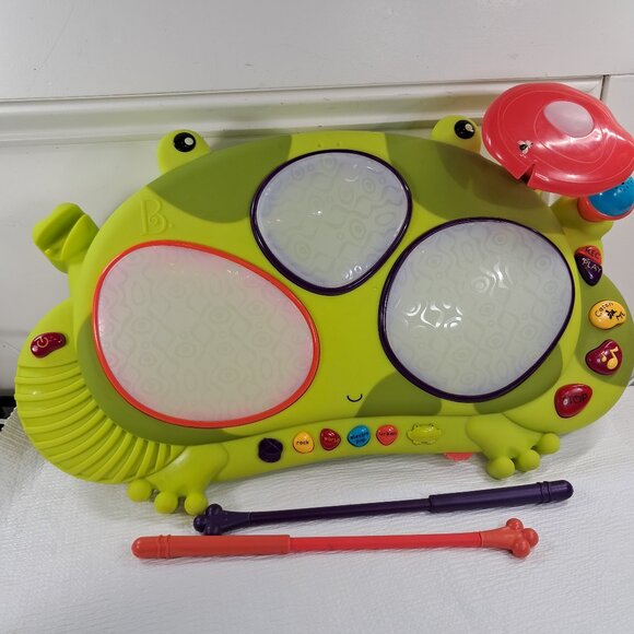 Battat | Toys | B Toys Ribbittattat Frog Drum Set Musical Toy Battat W ...